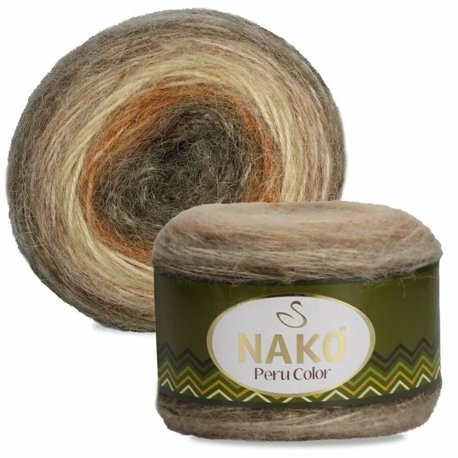 Пряжа Nako PERU COLOR 32832 принт (4 мотка)