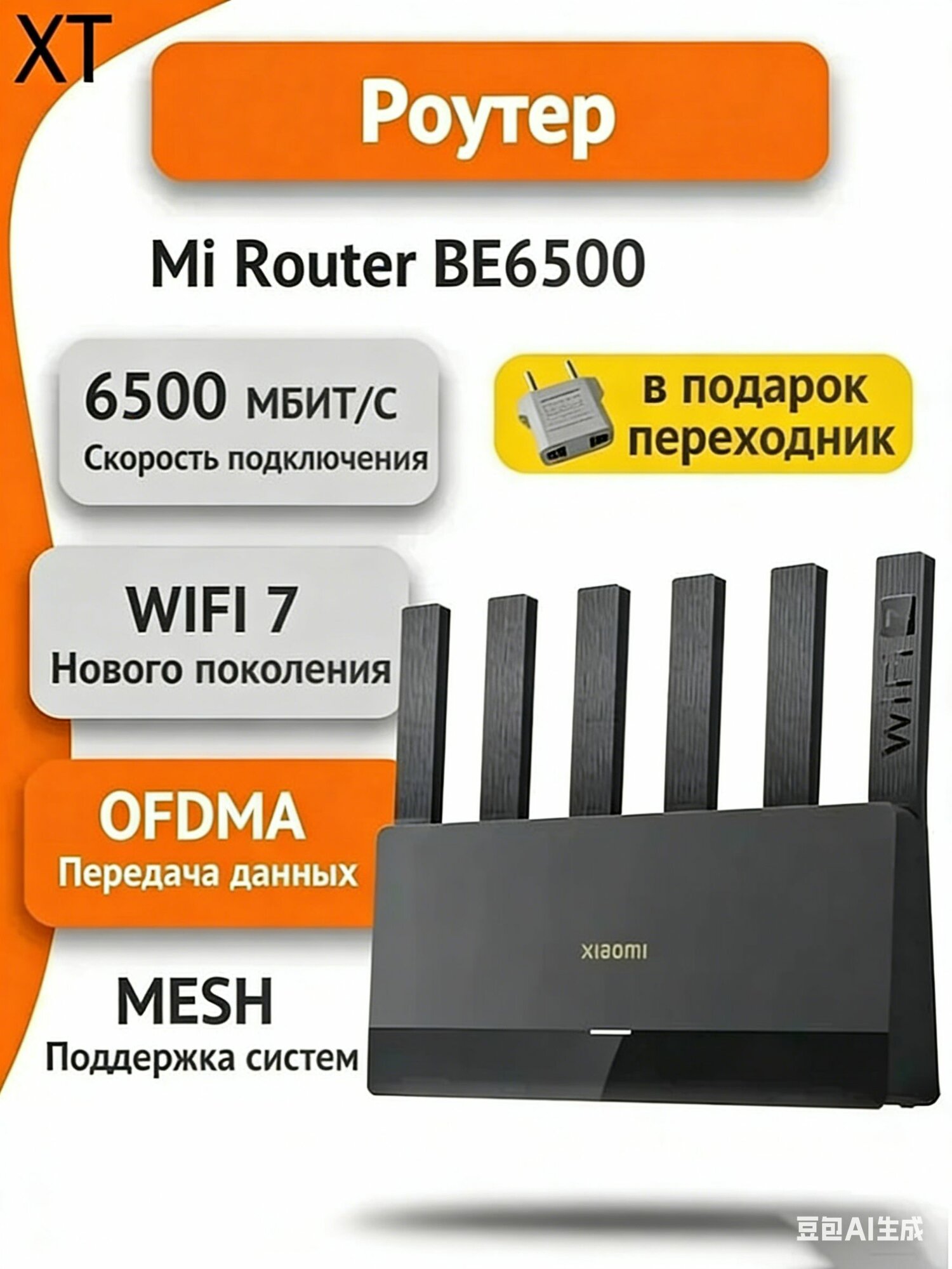 Эксклюзивный BE6500 CN роутер WiFi 7