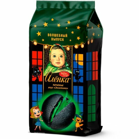 Печенье сдобное Красный Октябрь «Алёнка» с начинкой со вкусом Экзотика 120 г