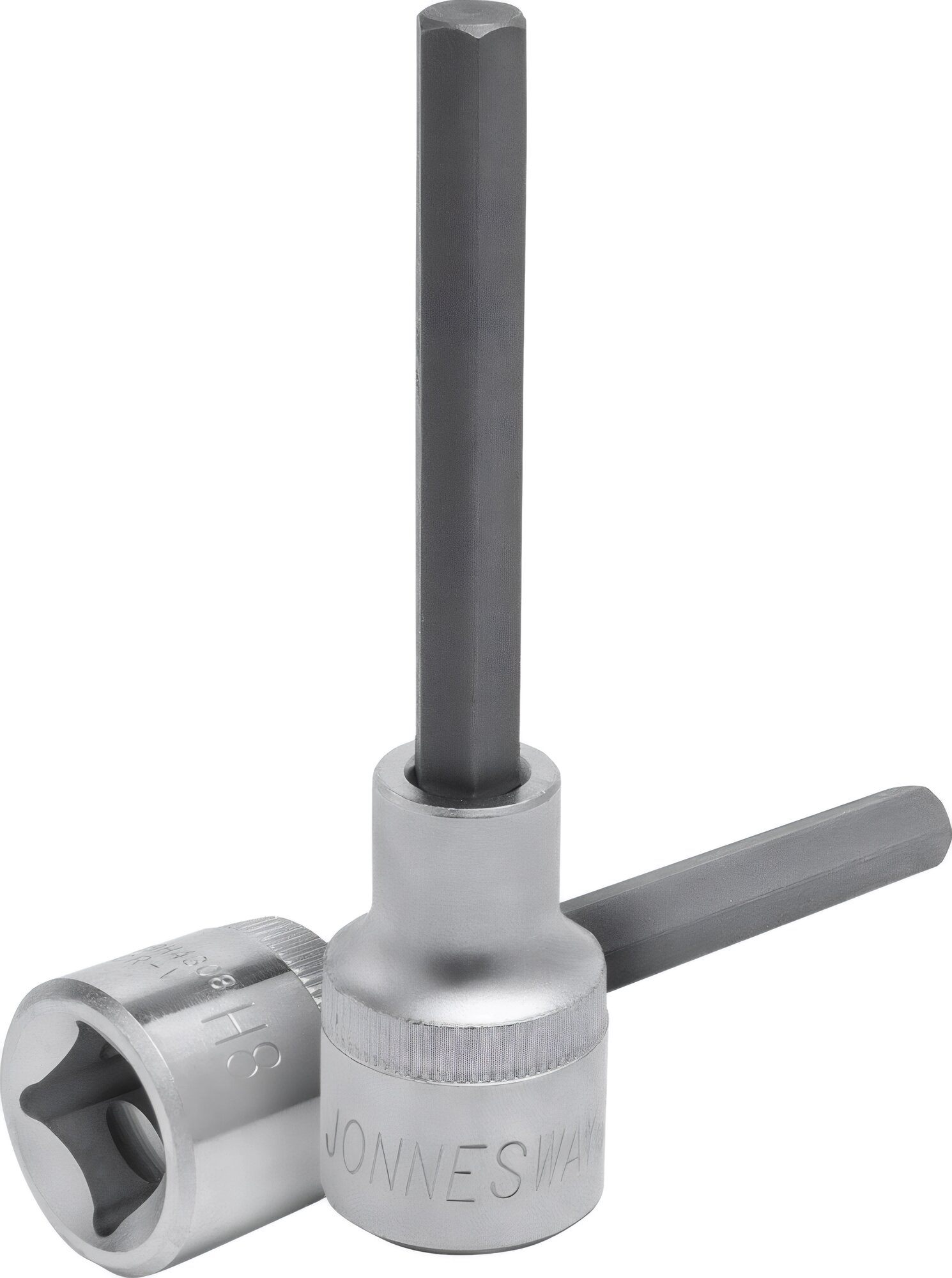 Торцевая головка 1/2"DR с шестигранной вставкой Hex 8 мм, L-100 мм JONNESWAY S09H4308