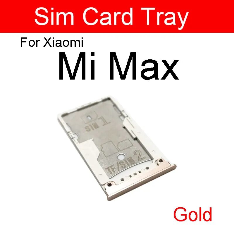 Держатель лотка для SIM-карты для Xiaomi Mi Max 2 3, адаптер для считывания SIM и карт памяти, запасные части