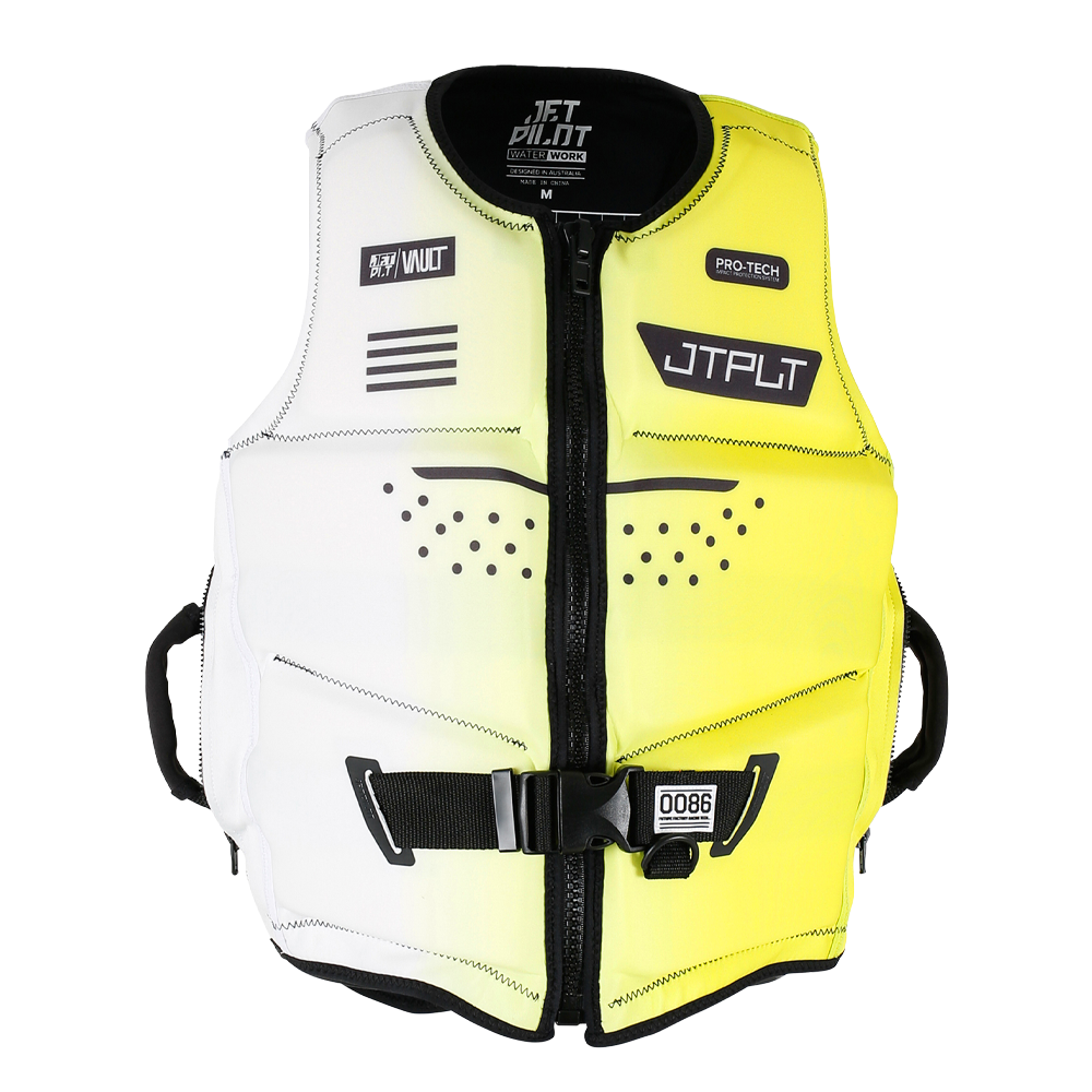 Жилет страховочный JetPilot RX Vault Protech Eco Vest Yellow, размер 3XL, с защитой спины