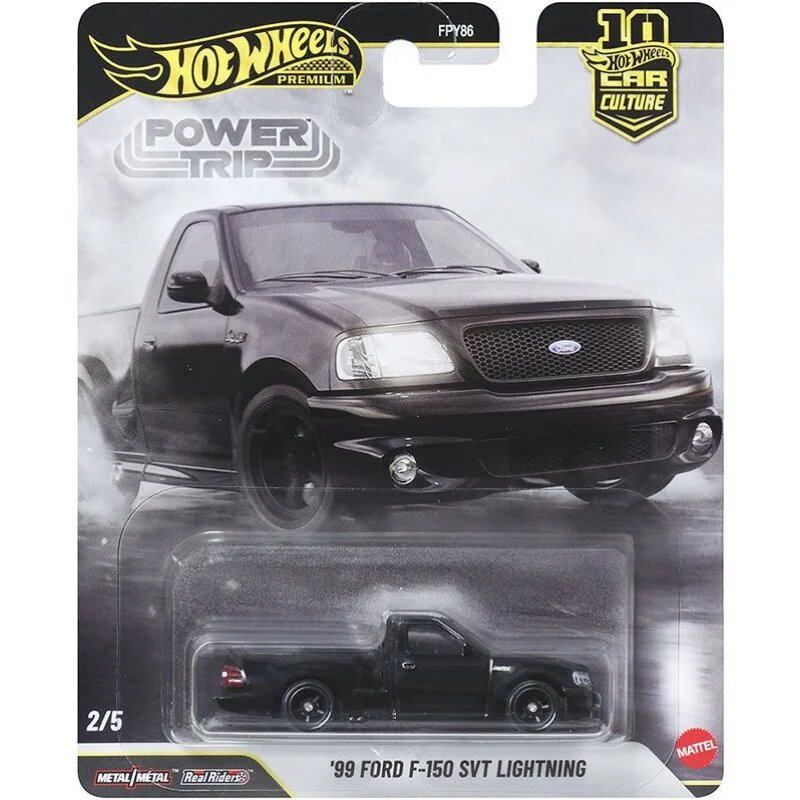 Hot Wheels Power Trip '99 Ford F-150 SVT Lightning, черный