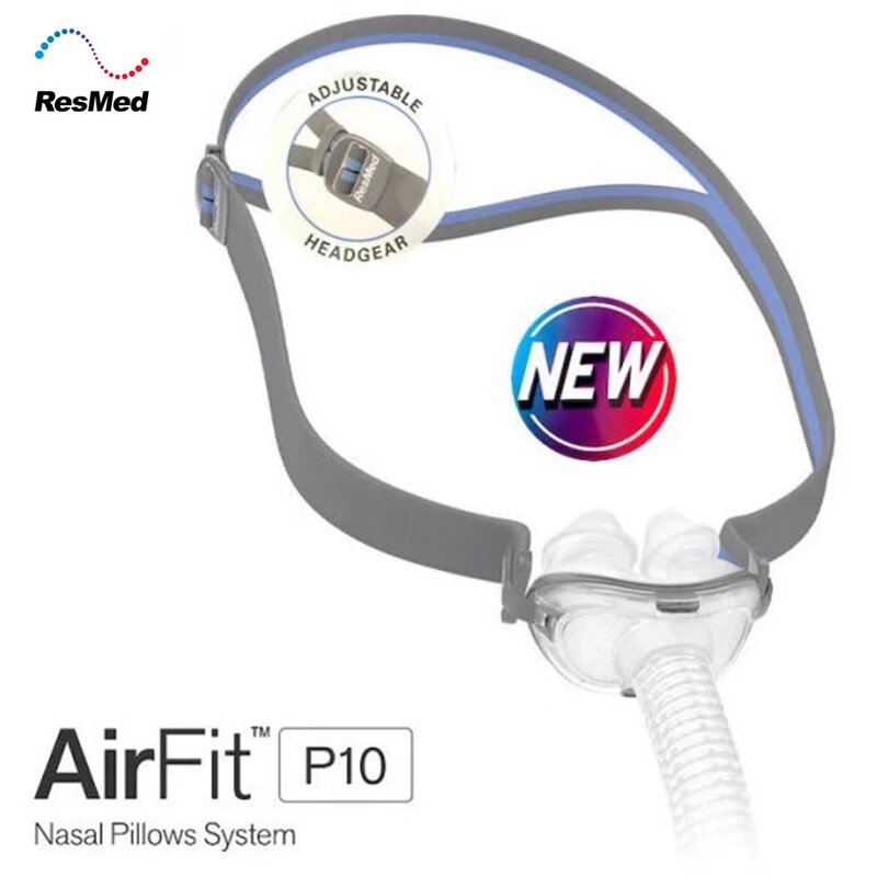 Назальная маска AirFit P10 Resmed CPAP с головным убором и тремя подушками