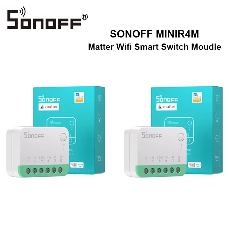 SONOFF MiniR4M Умный выключатель света MINIR4M 2 pcs