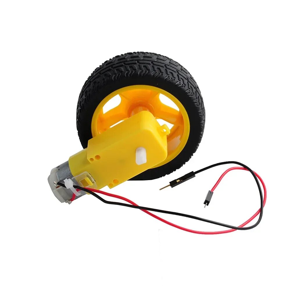 Двигатель TT Motor 200 об/мин 3-6В двухвальный с колесом 4pcs, Motor and Wheel