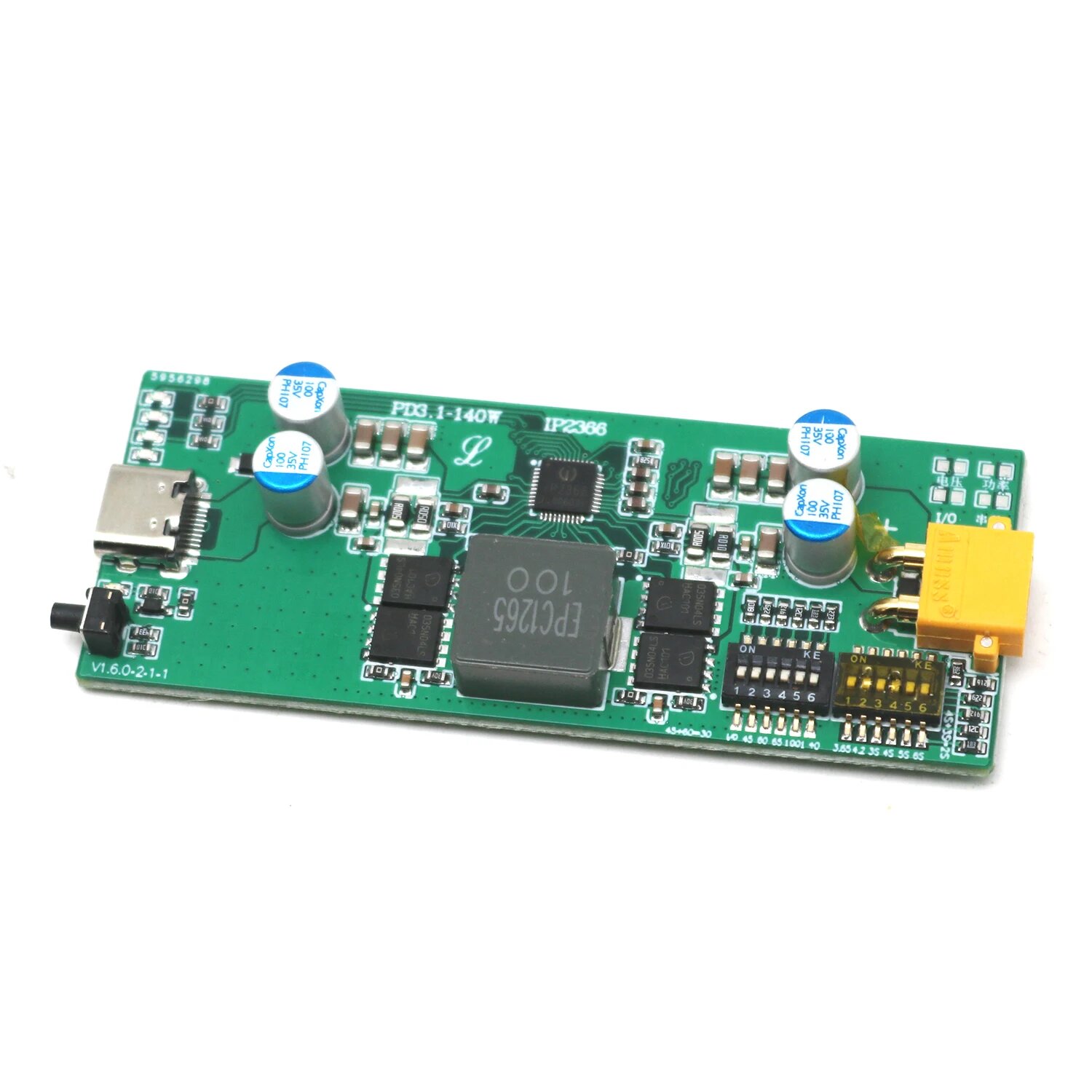 Зарядное устройство литиевых аккумуляторов 140 Вт IP2366 XT30