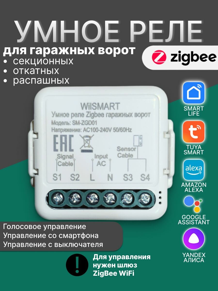 Умное реле ZigBee гаражных ворот