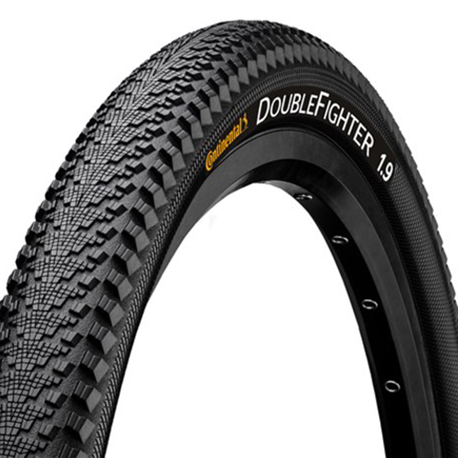 Велопокрышка Continental Double Fighter III 26x1.90 50-559 Wire Black