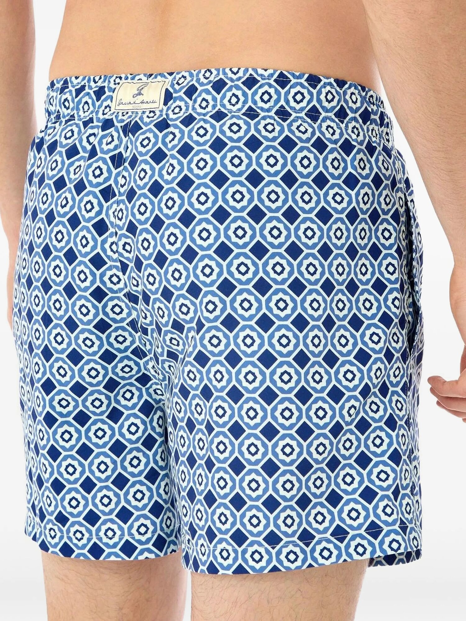 Шорты для плавания Gassa d’Amante Geometric-print drawstring swim shorts, размер 52 — фото 1