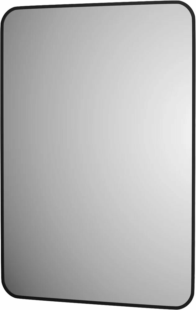 Зеркало Defesto Aura DF 2979 70x100 со светодиодной подсветкой, 70 см, черное, пластиковое, зеркало настенное в ванную, в современном стиле