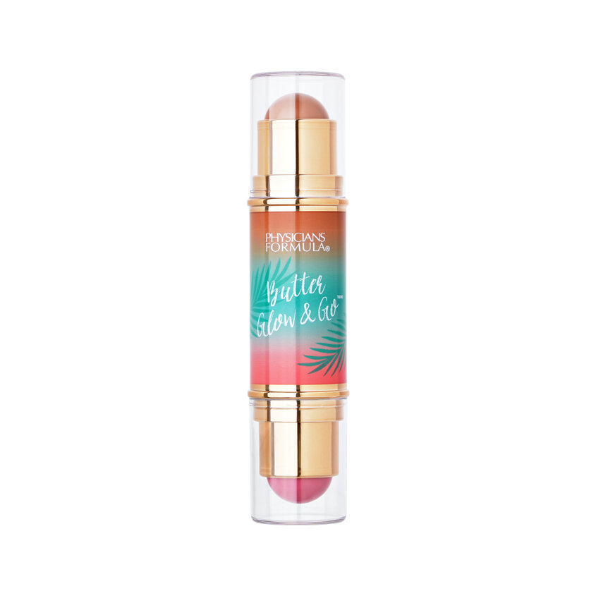 Стик для макияжа лица и губ PHYSICIANS FORMULA MURUMURU BUTTER GLOW & GO многофункциональный тон Beachy pink