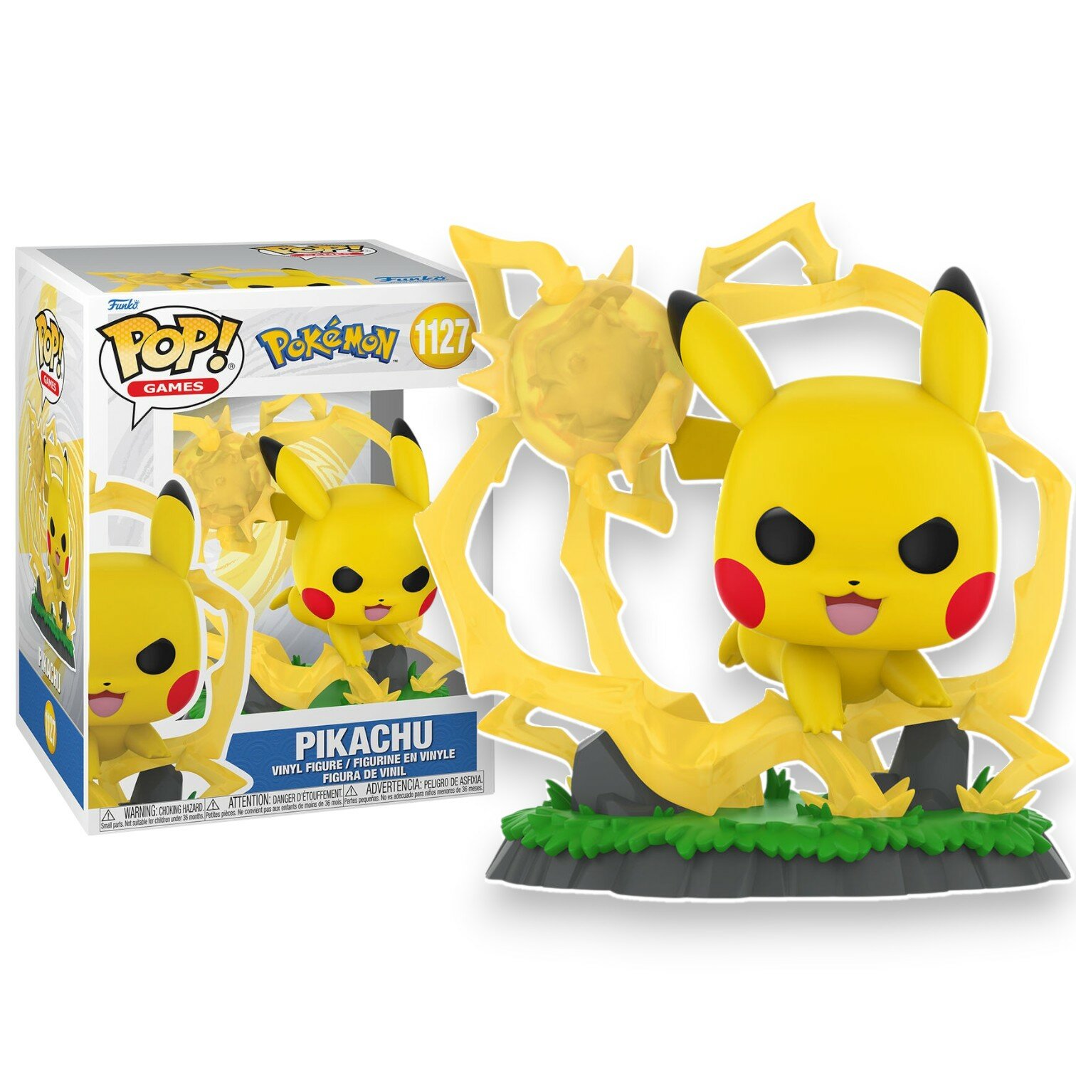 Фигурка Пикачу атакует "Покемоны" Делюкс от Funko POP! 1127 коллекционная