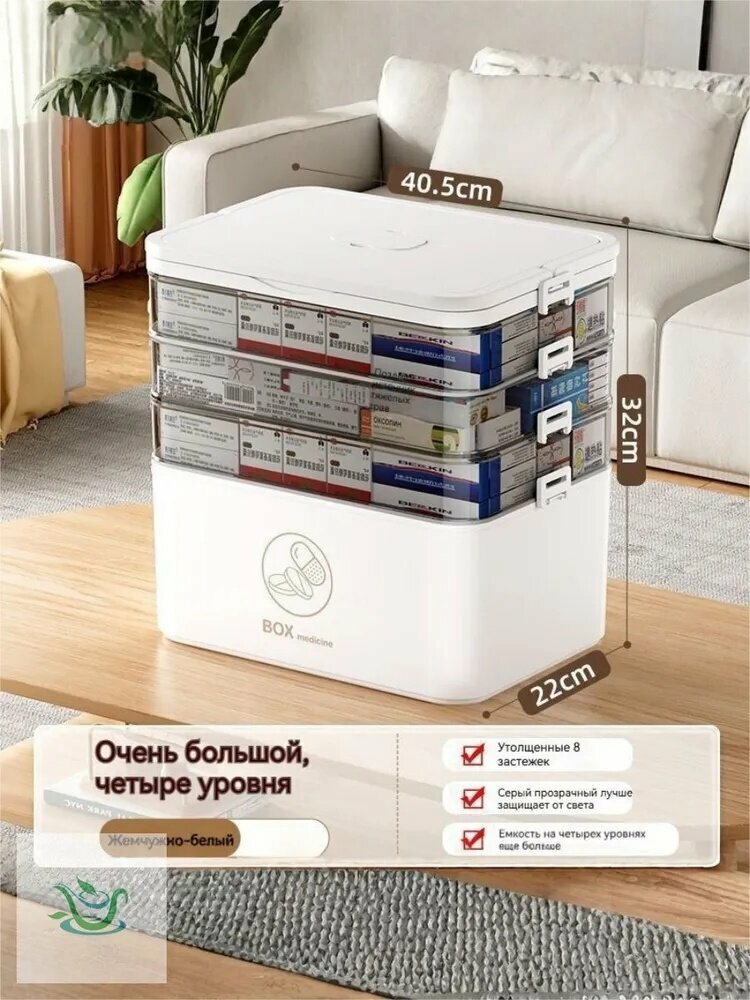 Коробка для хранения длина 40.5 см, ширина 22 см, высота 32 см.