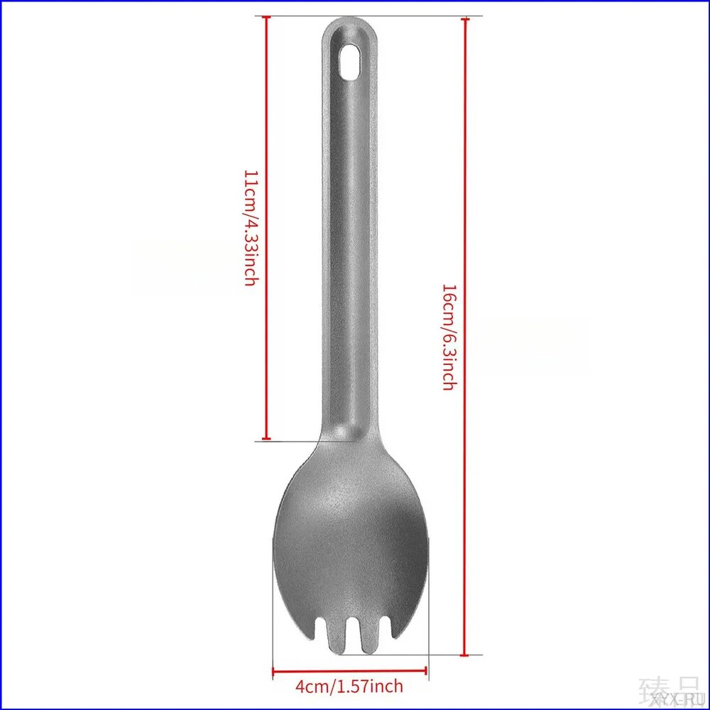 Портативная сверхлегкая титановая посуда Spork Outdoor Camping Hiking Picnic