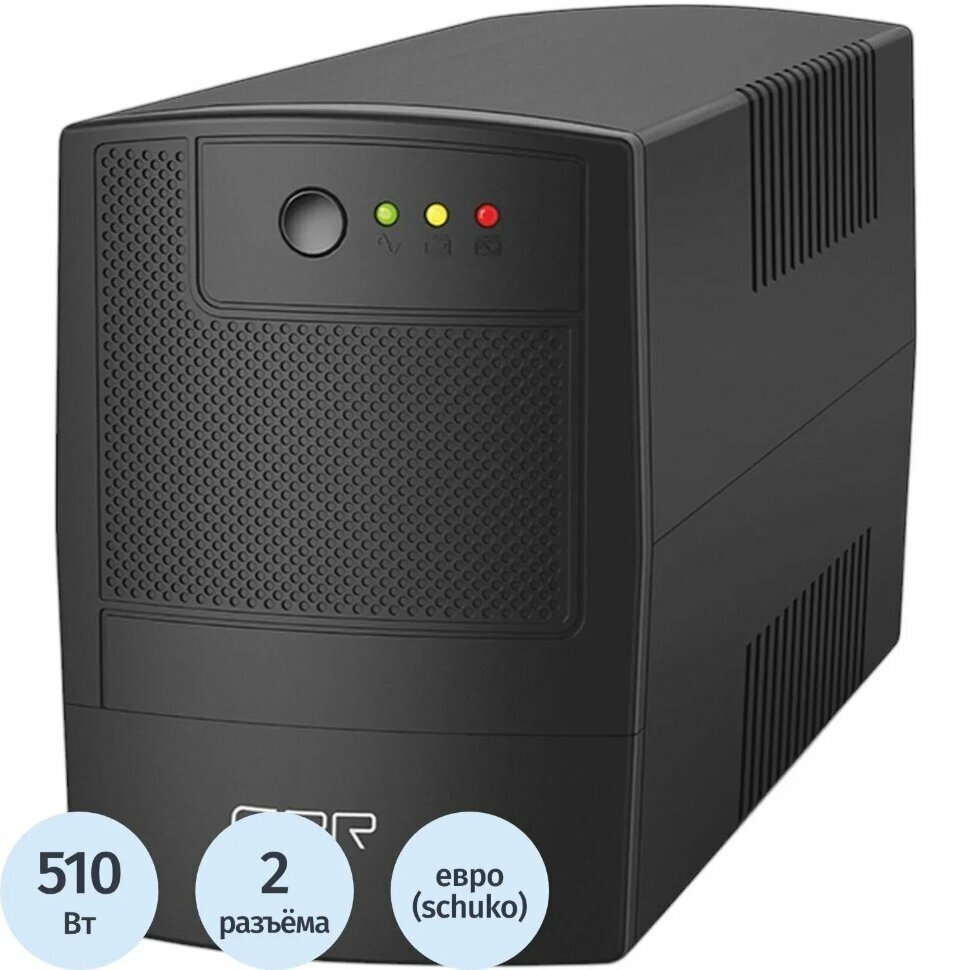 ИБП CBR лин-инт. 850VA/510W, Schuko CEE 7x2 [UPS-TWP-101EJ-850, 1952806