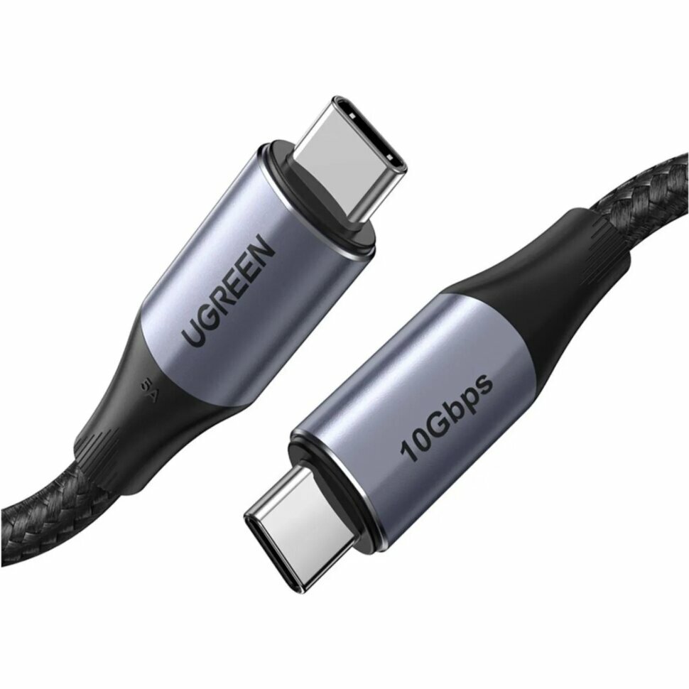 Кабель UGREEN для зарядки и передачи данных USB C 3.1 Gen 2 5A, 1 м (80150), 1602473