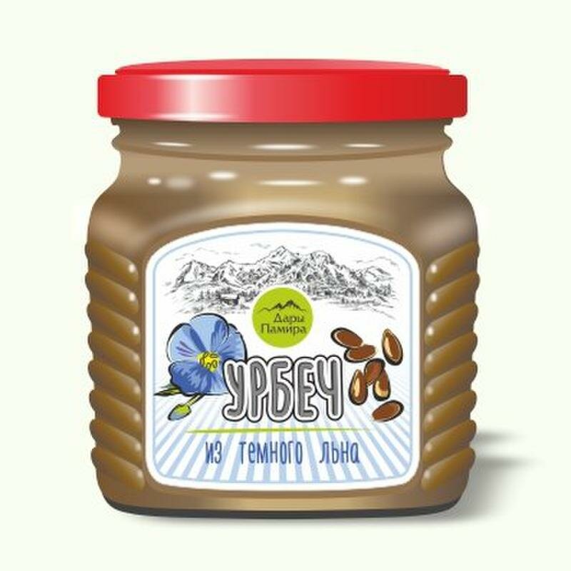 Урбеч из семян коричневого льна "Дары Памира", 230 г