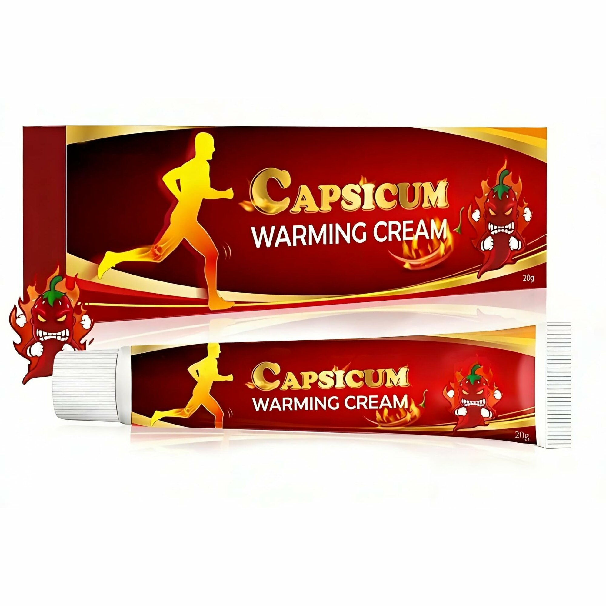 Крем согревающий Capsicum, с экстрактом перца, для шеи, плеч, спины, 20г