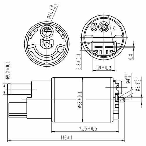 Топливный насос ZIKMAR Z61098R