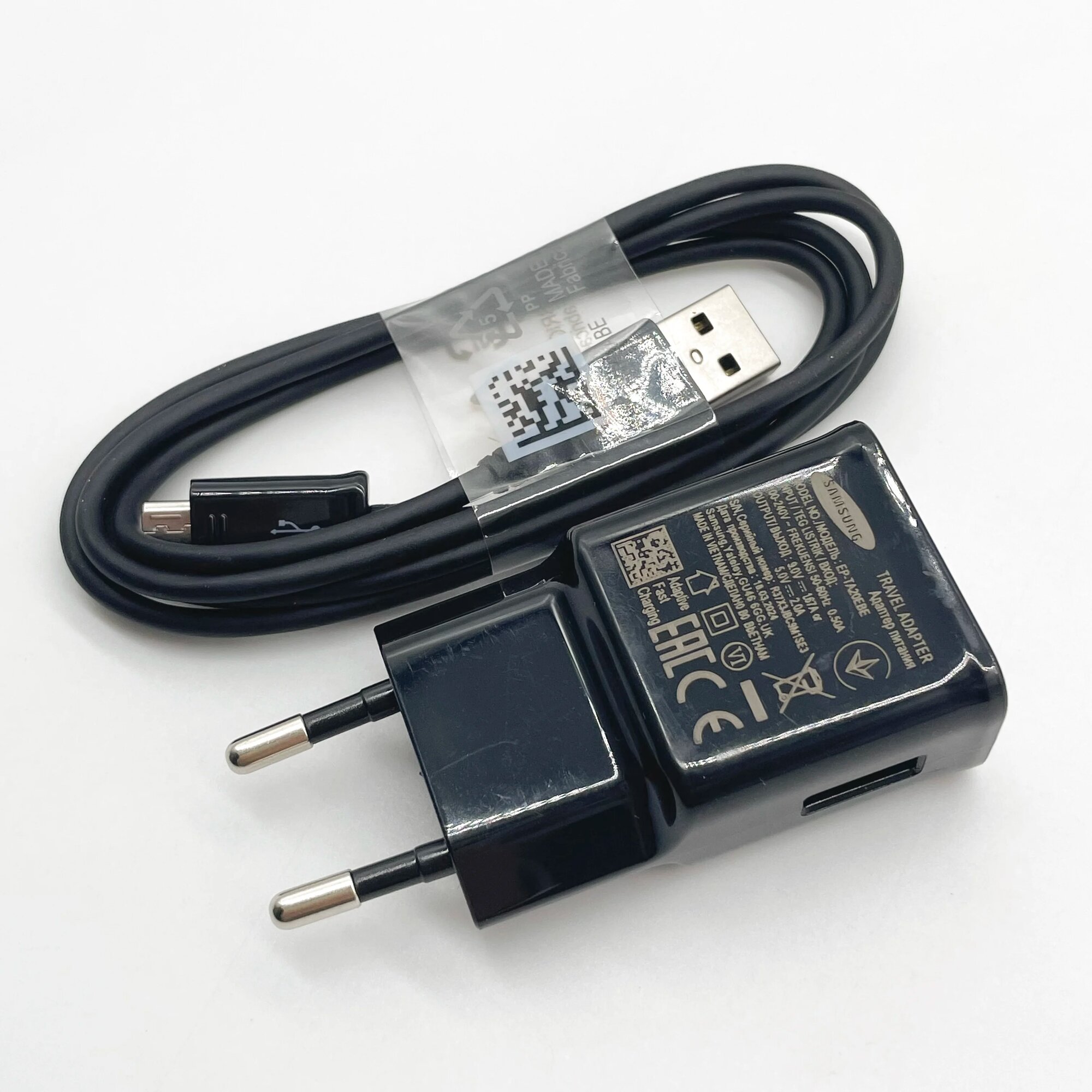 Зарядное Samsung 15W Micro USB, Black EU