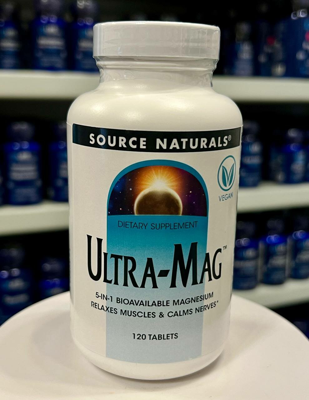 Ultra-Mag (Ультра Маг) магний и витамин B6 120 таблеток от Source Naturals