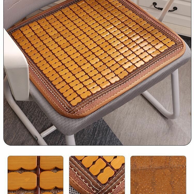 Дышащая подушка для стула в узком кофейном цвете, 40x40 см для офиса, компьютера, лета