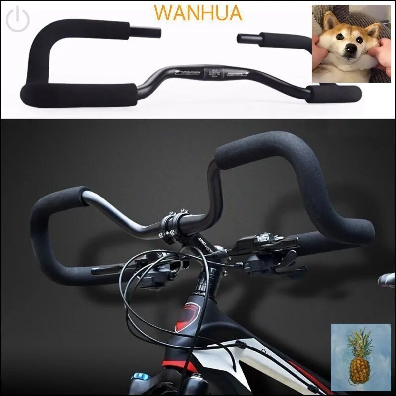 Руль MTB bicycle butterfly из алюминиевого сплава 31,8 мм, сменные аксессуары черного цвета