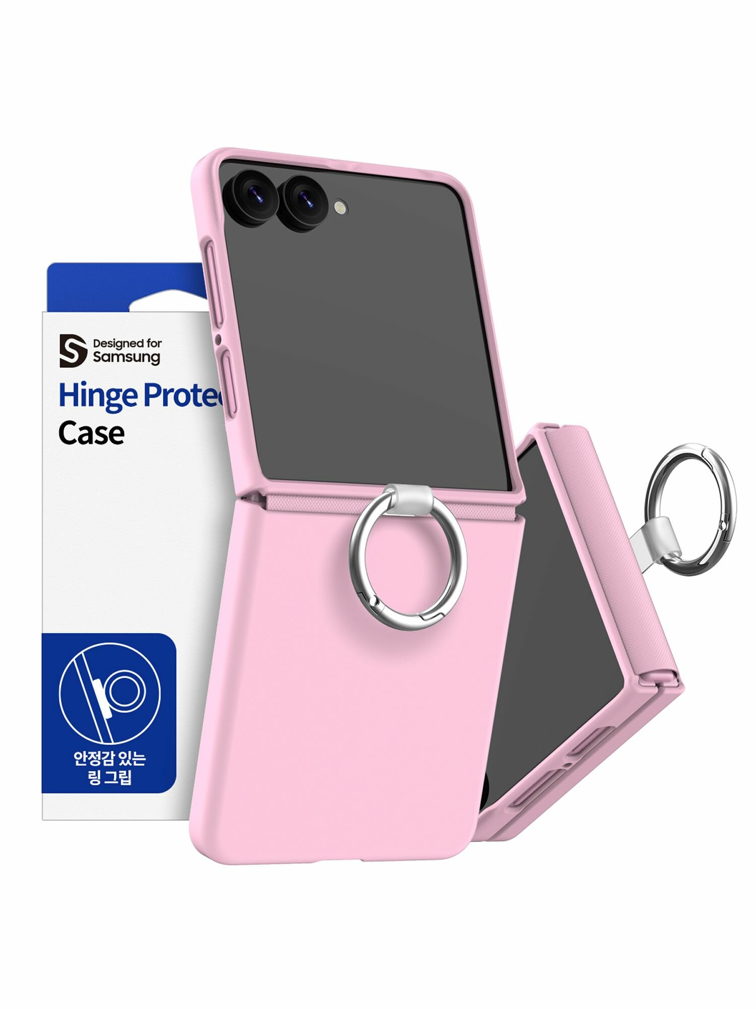 Чехол защитный Araree Aero Flex R для Samsung Galaxy Z Flip8, PC+TPU, с кольцом