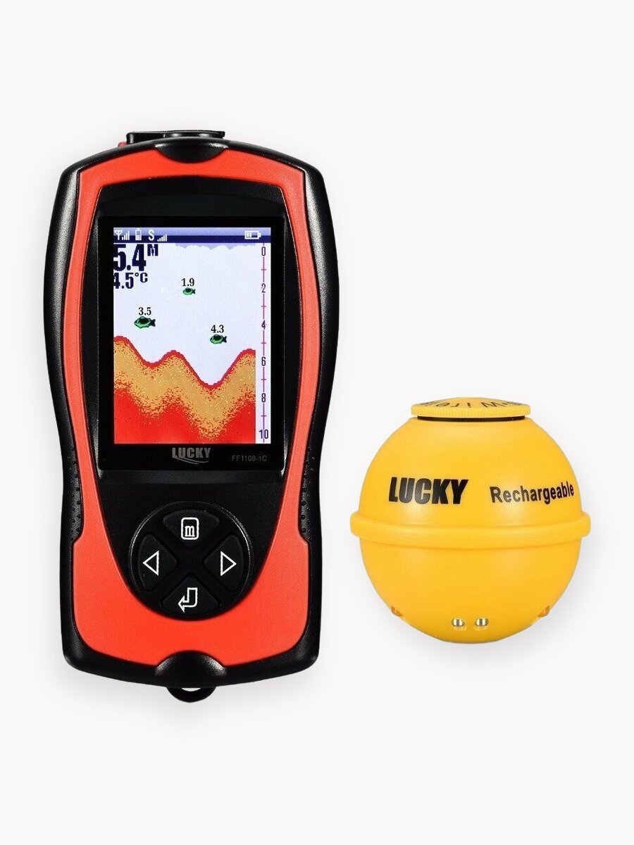 Эхолот для рыбалки с берега беспроводной Lucky FF1108-1CWLA