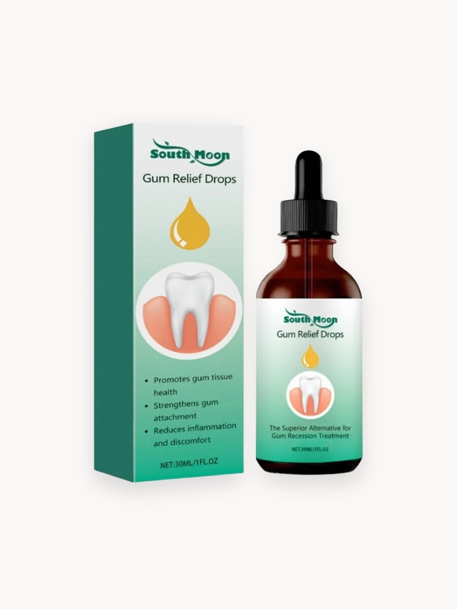 Гель-капли для восстановления десен с гиалуроновой кислотой, мгновенное облегчение при воспалении