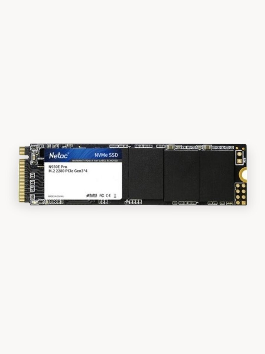 SSD диск Netac N930E Pro, 1000Gb, M.2 2280, PCIe 3.0 x4, NVMe (NT01N930E-001T-E4X)