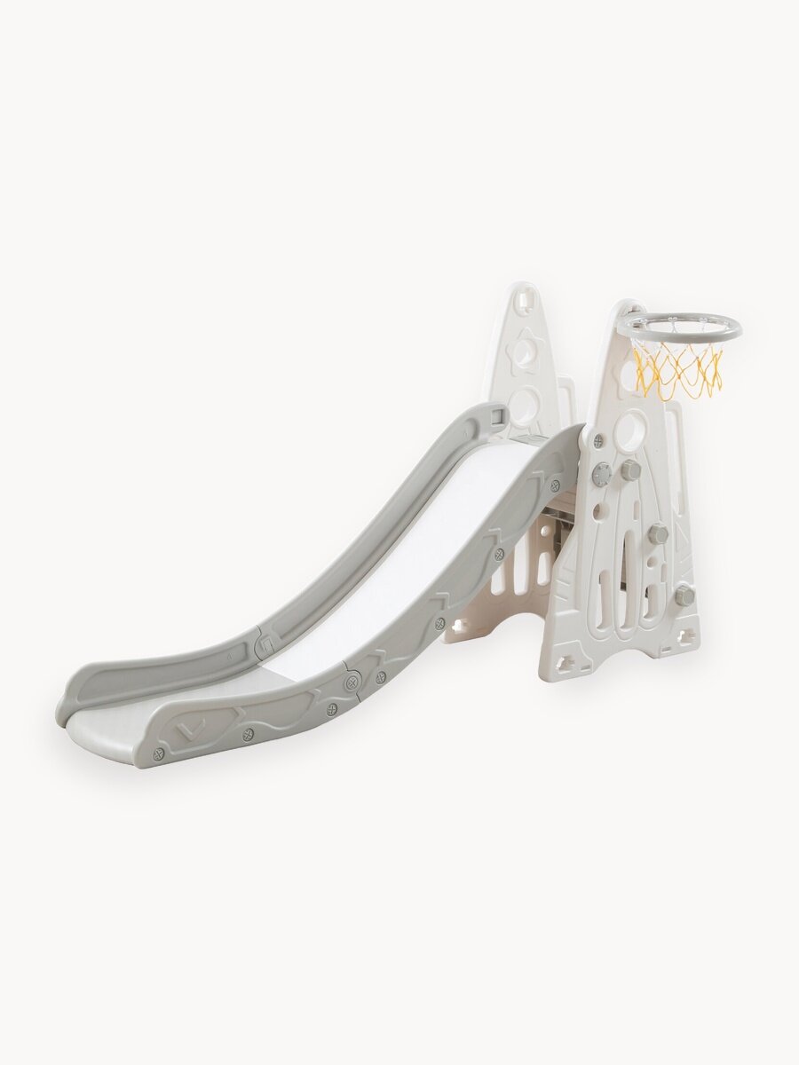 Горка детская для улицы, дачи, дома UNIX Kids Ракета / Rocket (145 см) спортивный комплекс с баскетбольным кольцом, мячом