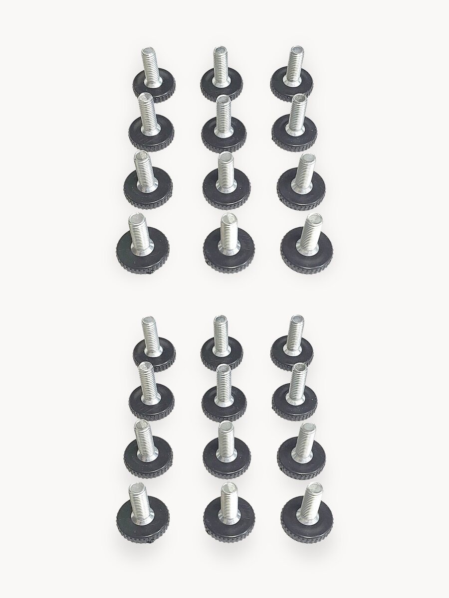 Ножки мебельные, опора для мебели регулируемая, 24 шт.