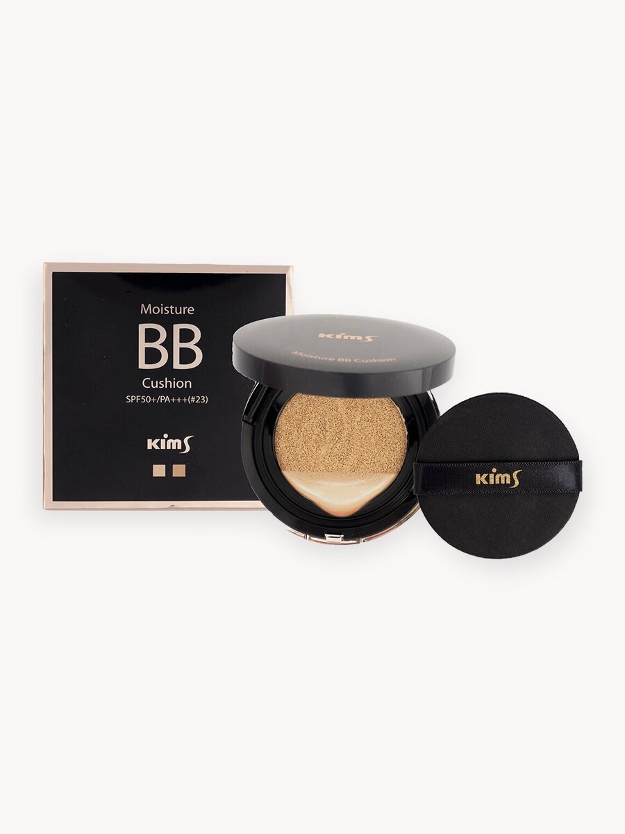 BB-кушон Kims Moisture BB Cushion SPF50+/PA+++(#23, свето-бежевый)
