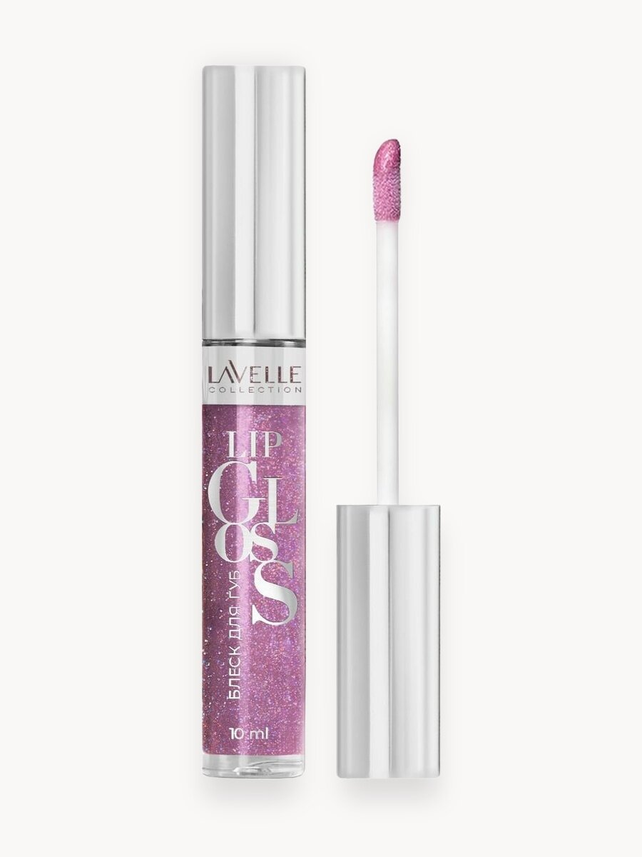 LAVELLE COLLECTION Блеск для губ Lip Gloss Silver, 10 мл, 37 земляничный искрящийся