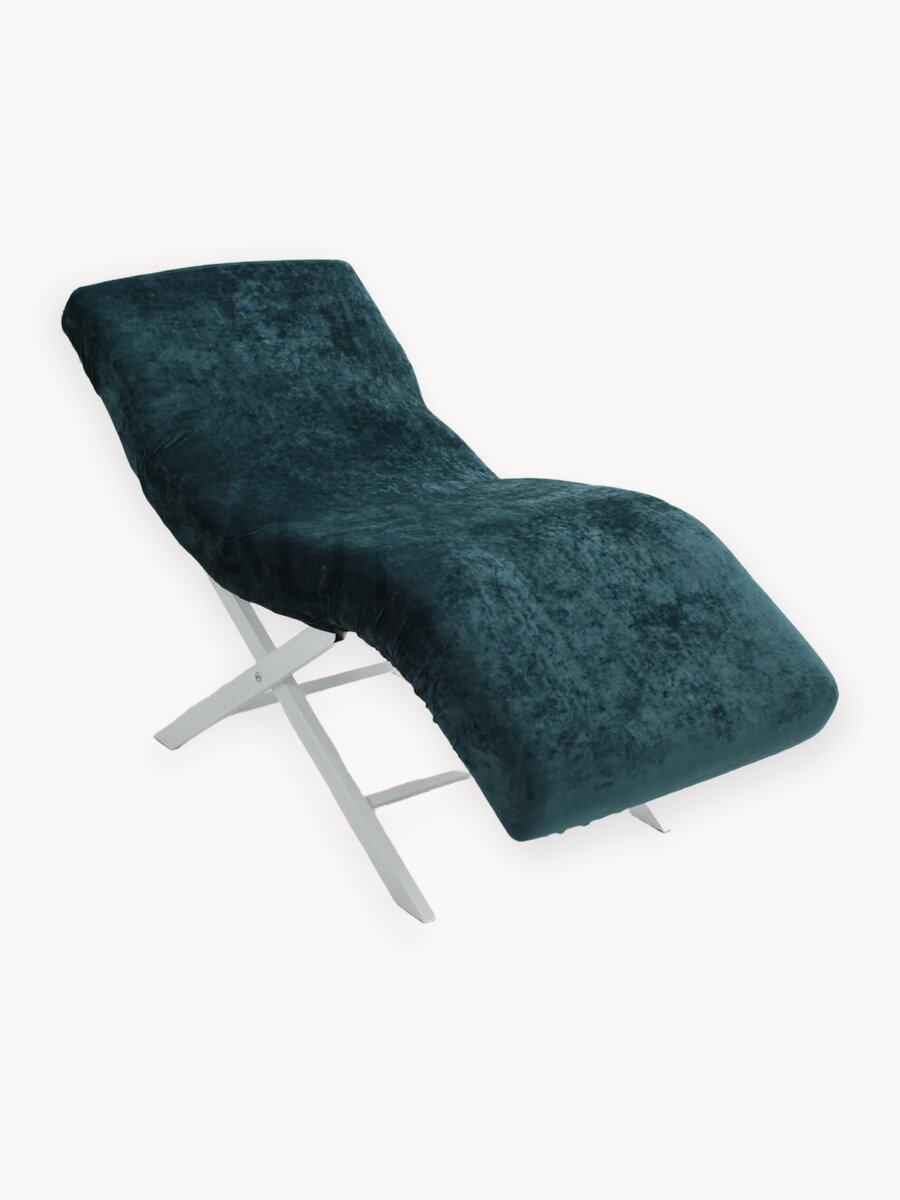 Чехол на анатомическую кушетку, косметологическое кресло, изумрудный