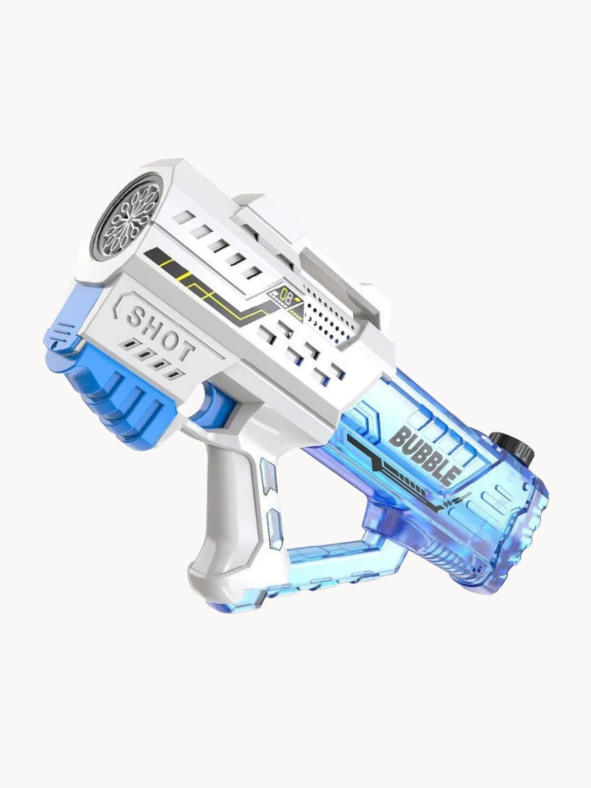 Автоматическая Базука, мыльных пузырей, звуковые и световые эффекты, синяя, 150мл, пластик
