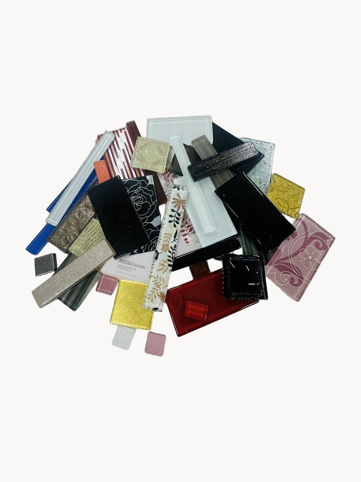 Мозаика для творчества стеклянная декор, 1,5 кг./уп, разноформатная.