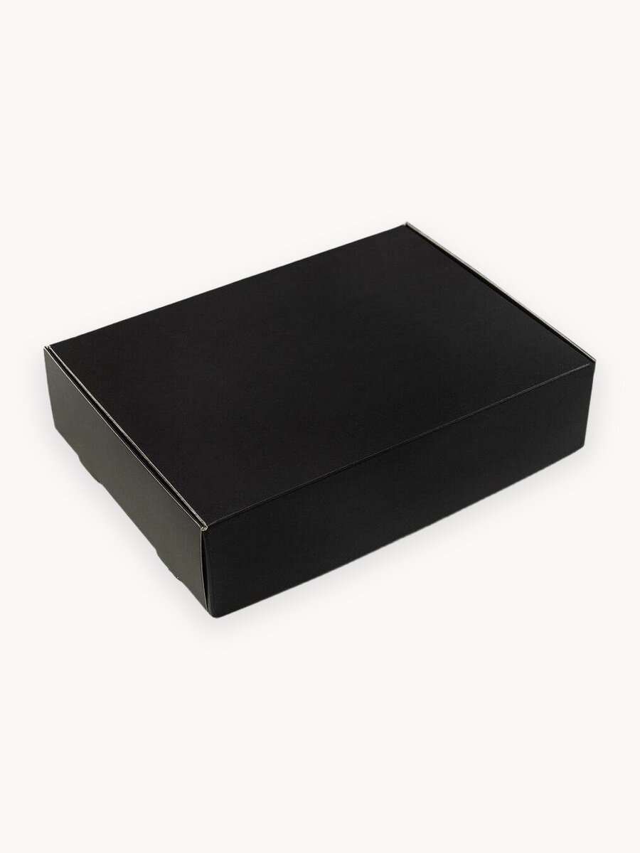 Дарите Счастье Коробка складная "Черная", размер 21 х 15 х 5 см