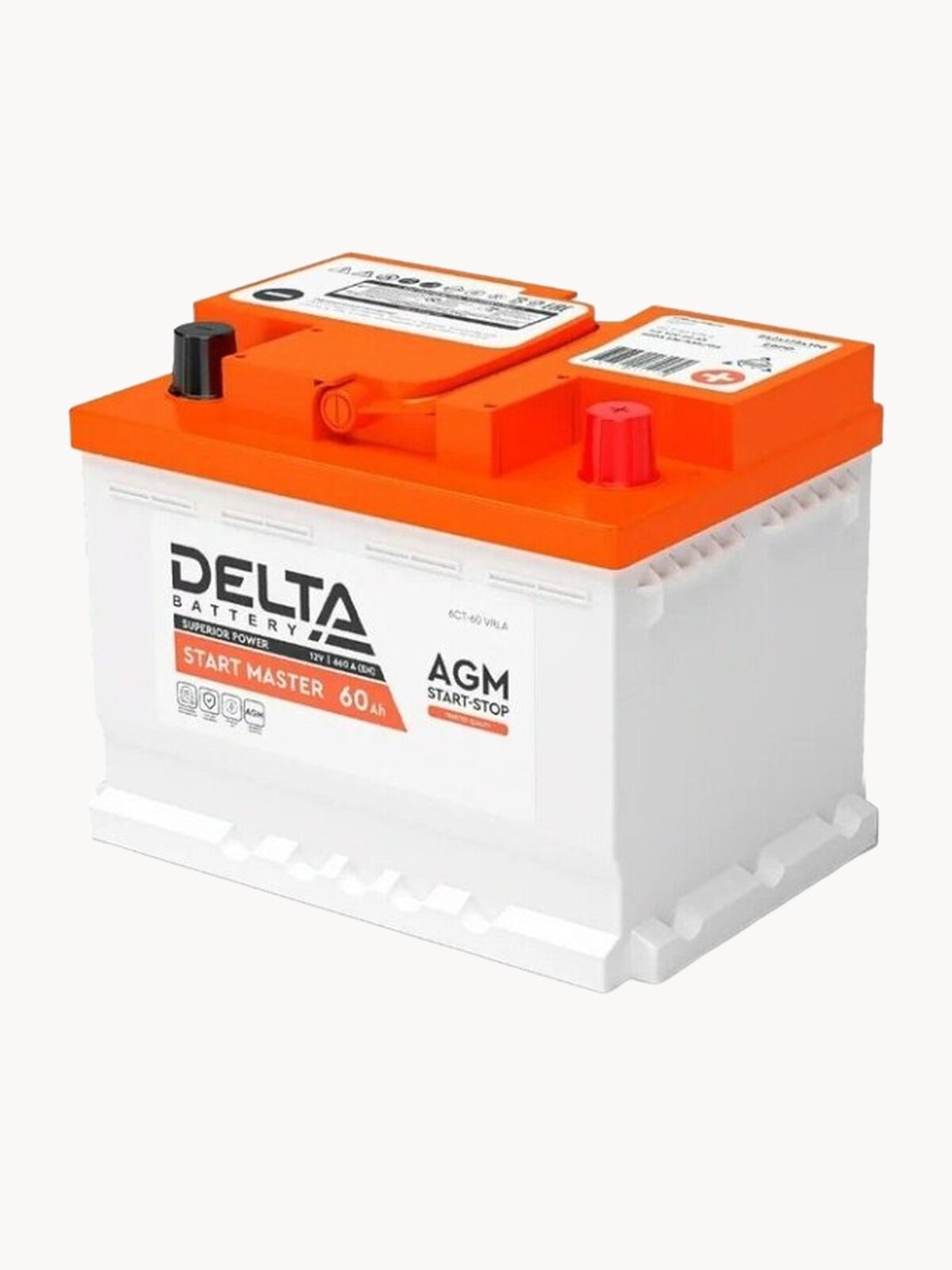 Автомобильный аккумулятор Delta Battery DELTA START MASTER 60 Ah AGM