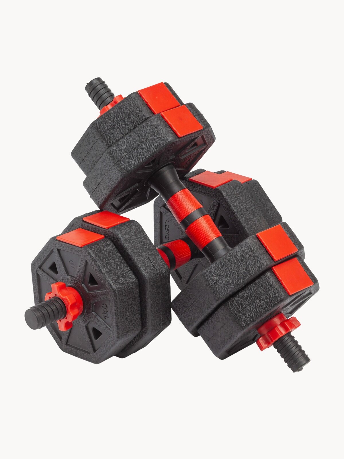 Гантели гексагональные разборные с грифом, 10 кг. (2 шт. х 5 кг.) VictoryFit VF-DН100