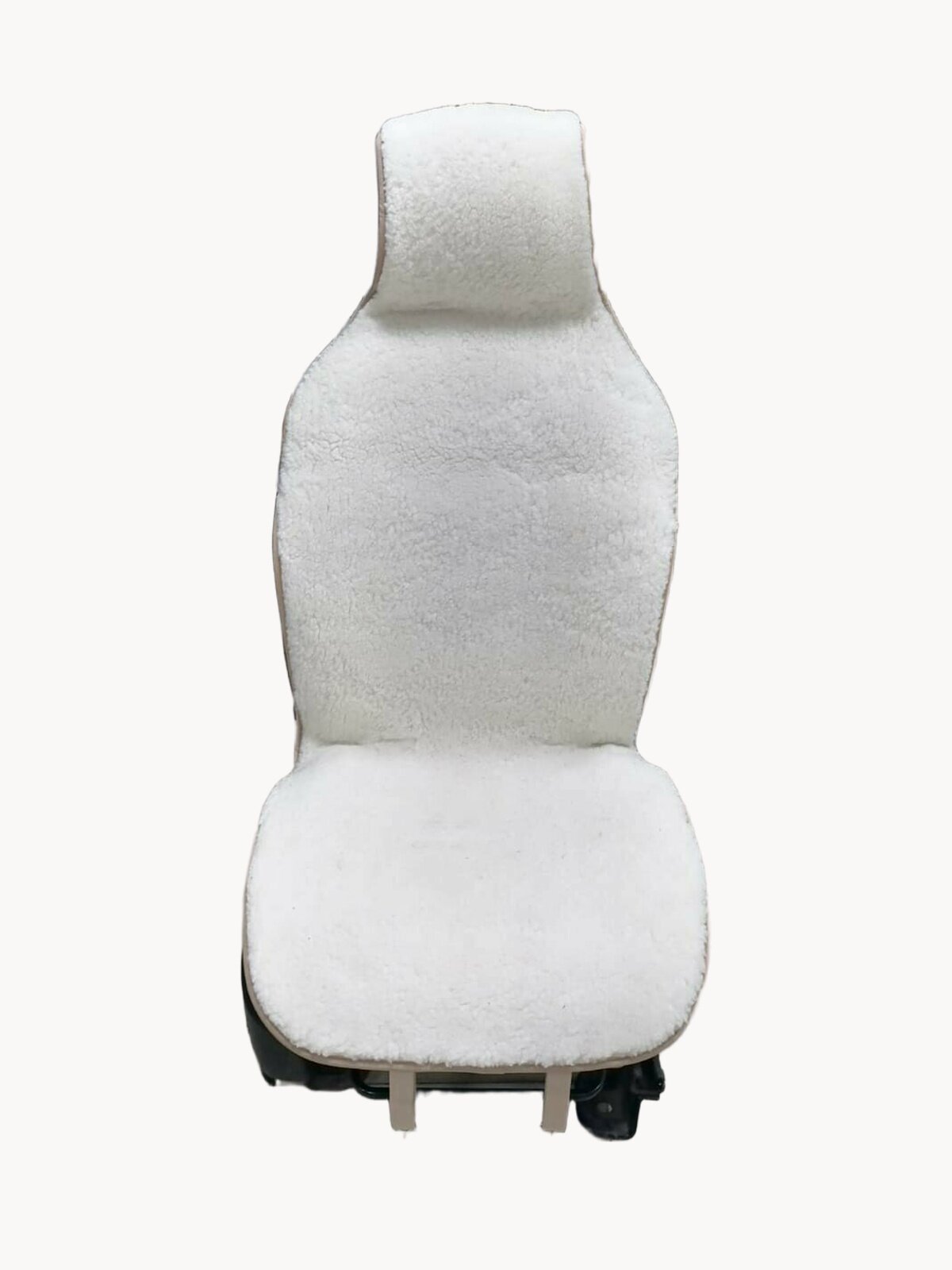 Меховые накидки "АвтоМеха", искусственный мех, белые, длина 147 см