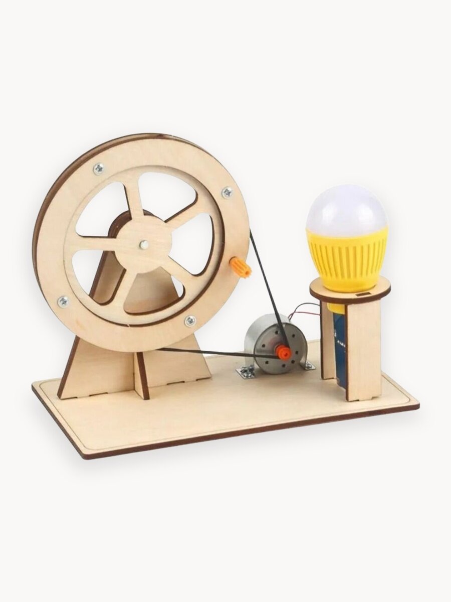 Обучающая игра, Экспериментальный ручной генератор электричества DIY для школьников, 1 комплект