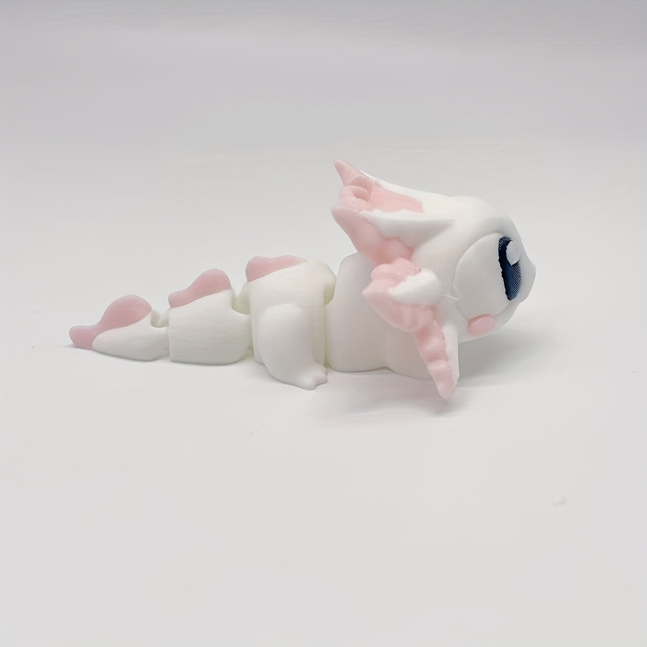 Саламандра из 3D-печати, белая, 1 шт, для декора комнаты, сада, аквариума и праздничных композиций