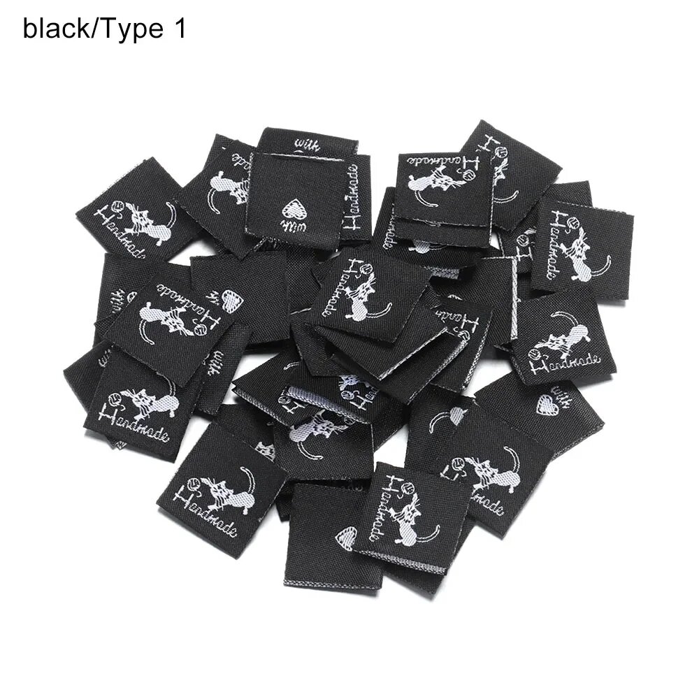Этикетки для одежды 50 шт. black-Type 1