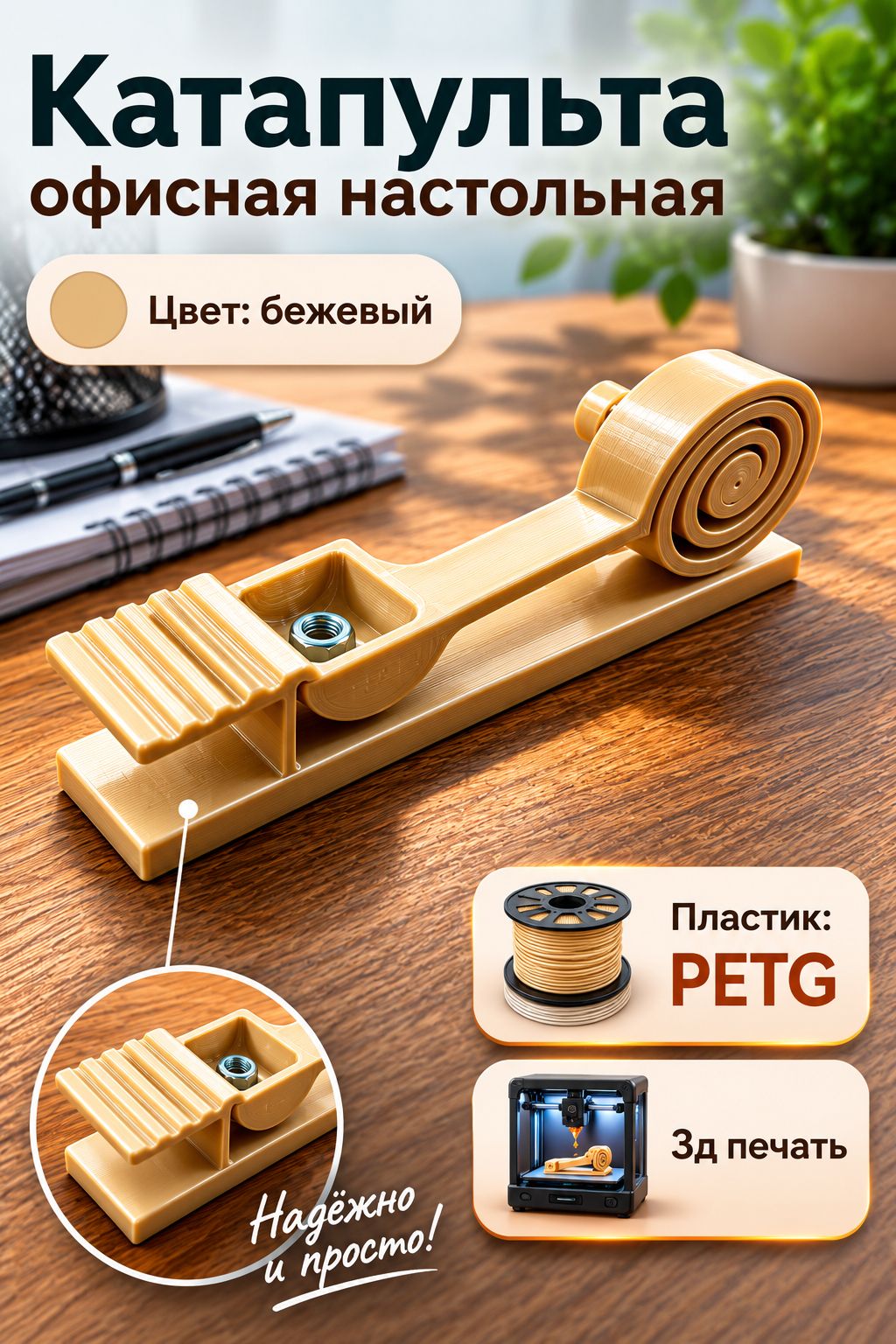 Катапульта офисная настольная