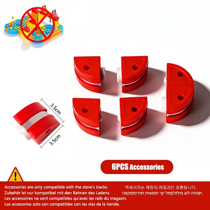 Магнитный электропоезд Iu Sxter 1:24 для детей 3+ 6PCS Accessories r