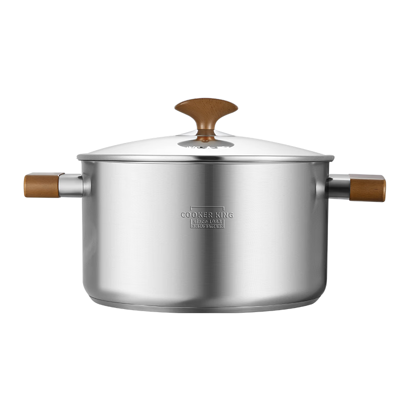 COOKER KING 316L нержавеющая сталь двойная ручка суповая кастрюля 22 см для приготовления детского питания и лапши