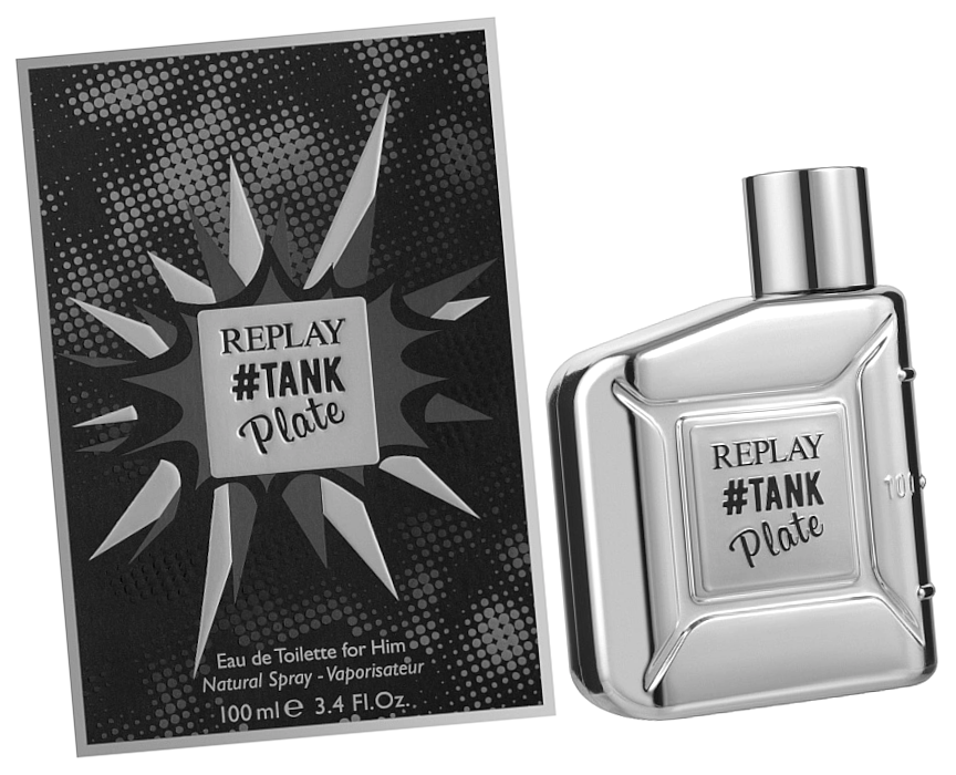 Мужской eau de toilette Replay Tank Plate For Him 100 мл / Реплей Танк Плейт